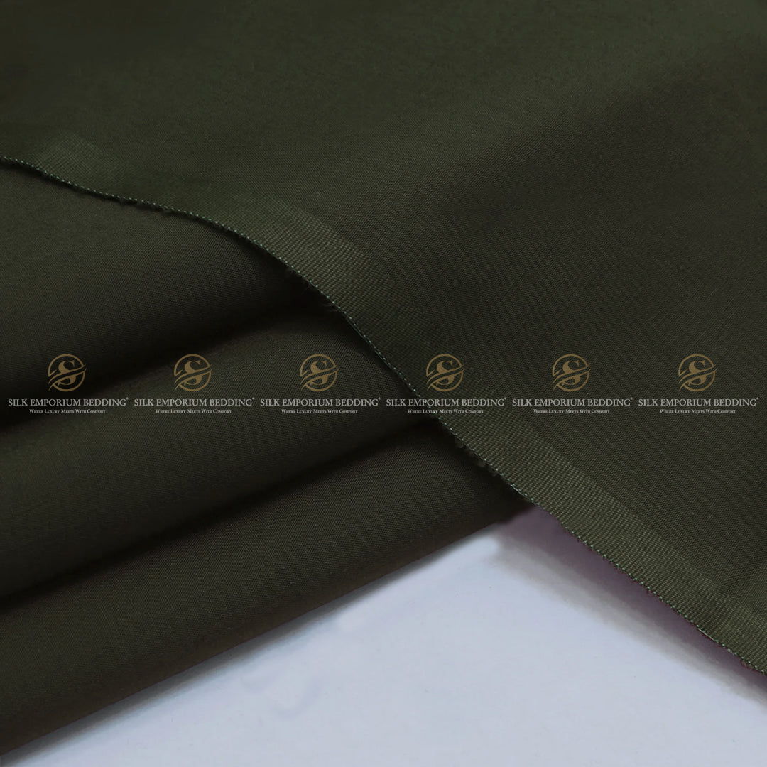 Premium Wash & Wear Boski - Charcoal Olive– Silk Emporium Bedding